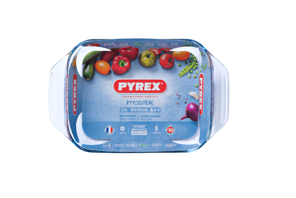Irresistible Glass Rectangular Roaster - Pyrex® Webshop UK